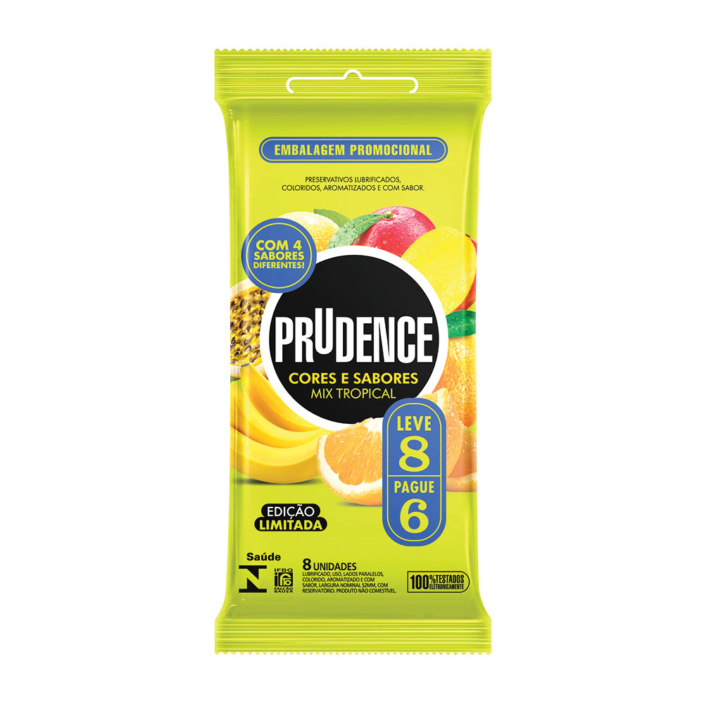 Preservativo Prudence Mix Tropical com 8 unidades – DKT Brasil