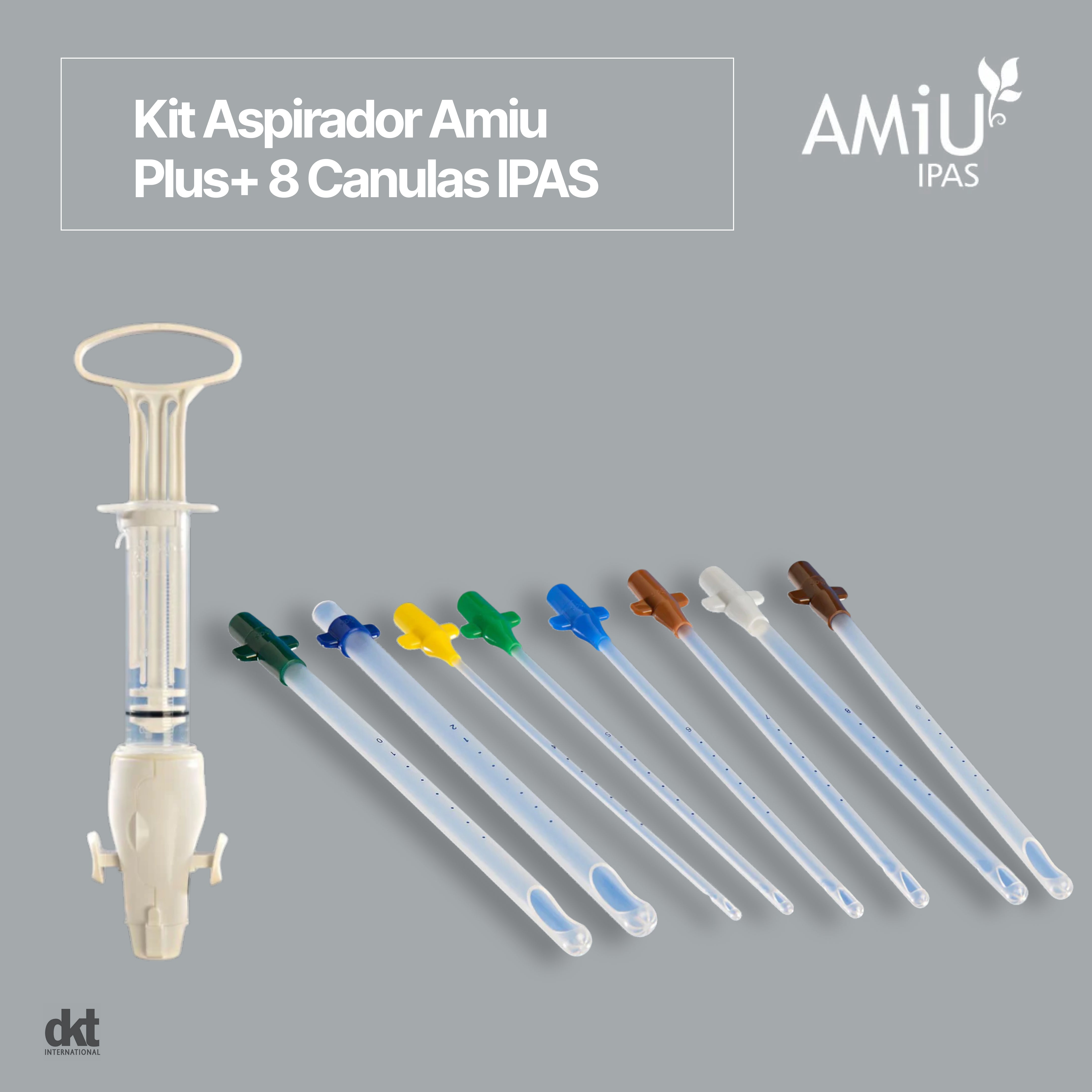 Kit Aspirador AMIU Plus + 8 Cânulas IPAS – DKT Brasil