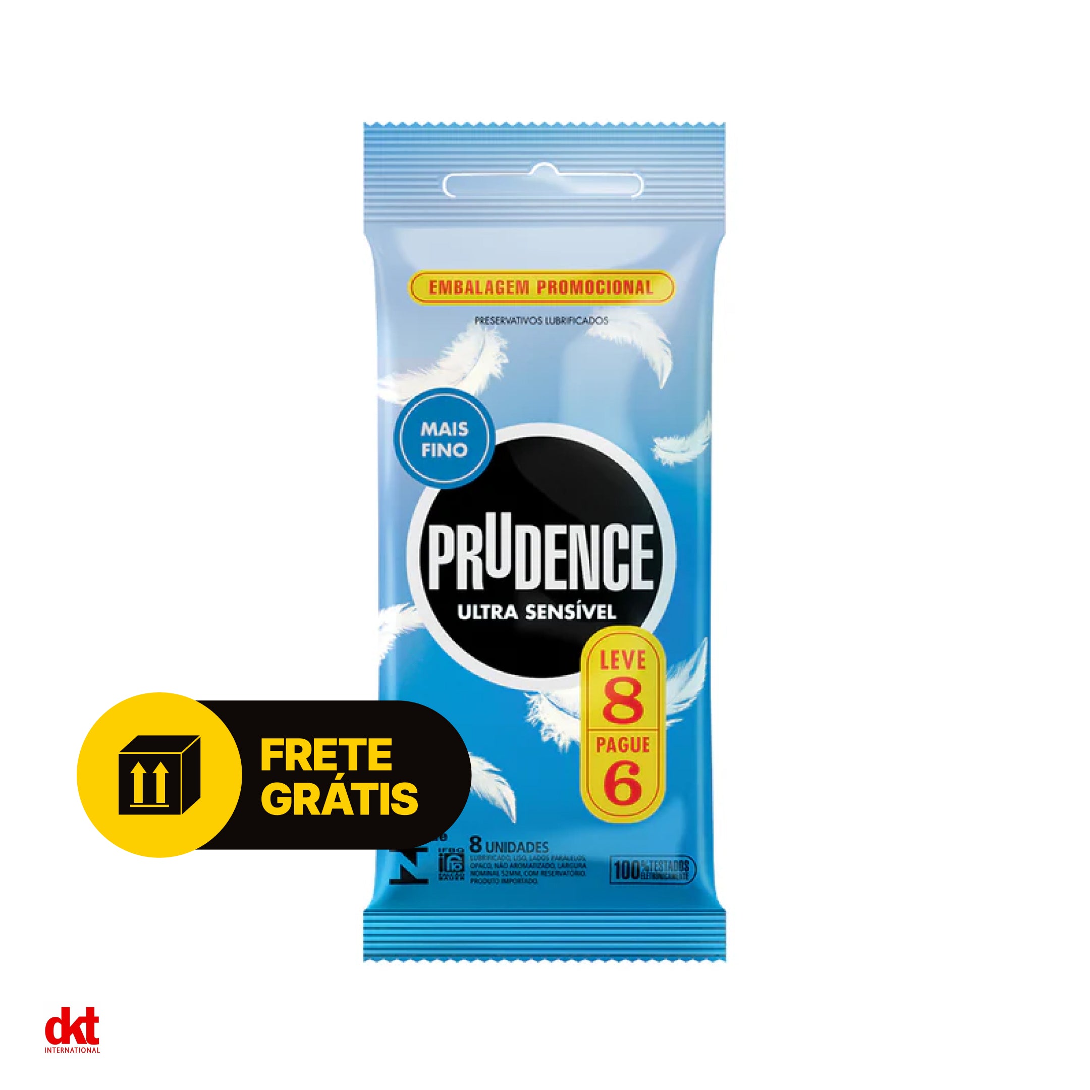 Preservativo Prudence Ultra Sensível com 8 unidades – DKT Brasil